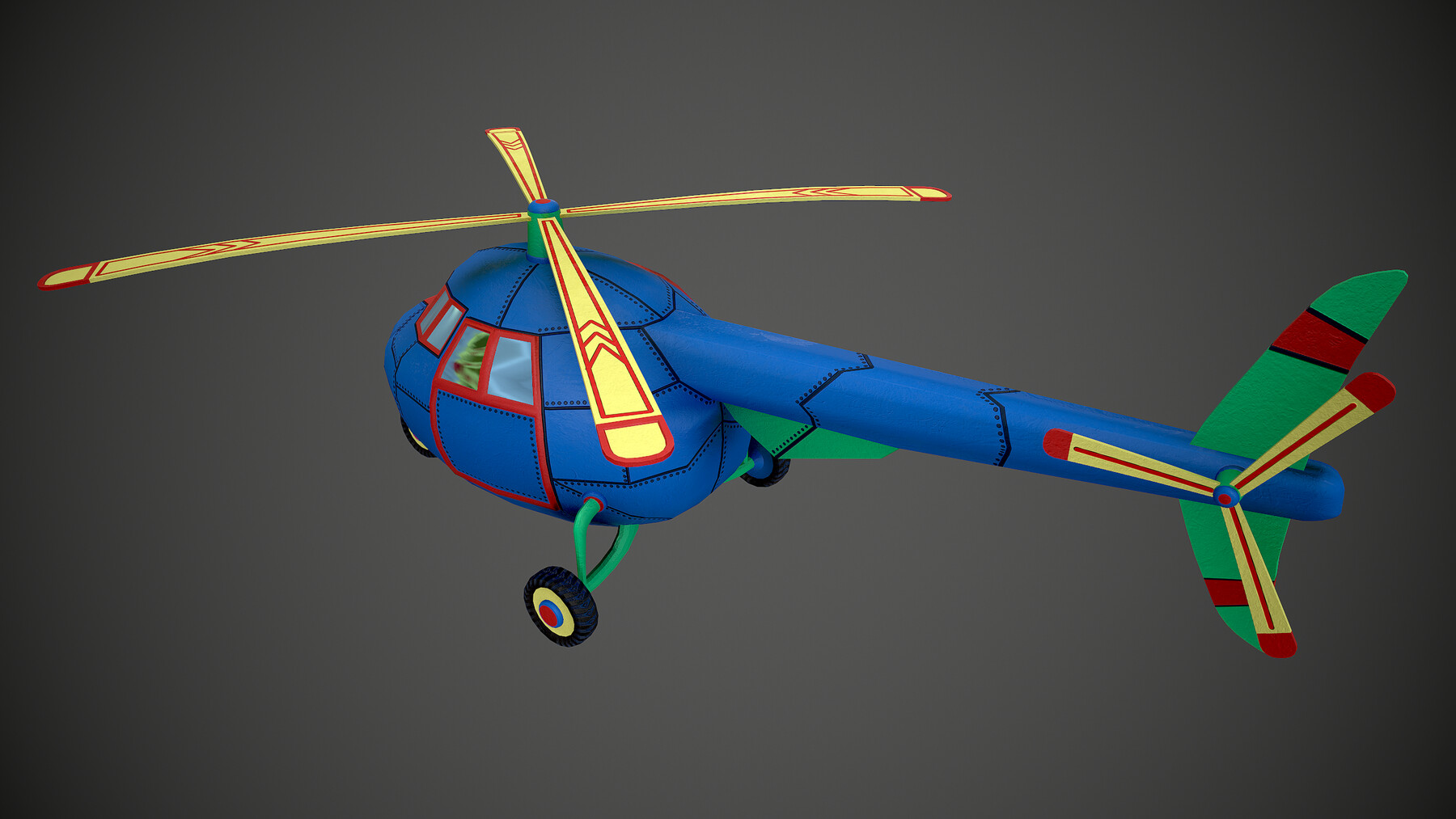 ArtStation - Stylized helicopter | Game Assets