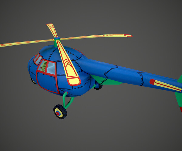 ArtStation - Stylized helicopter | Game Assets