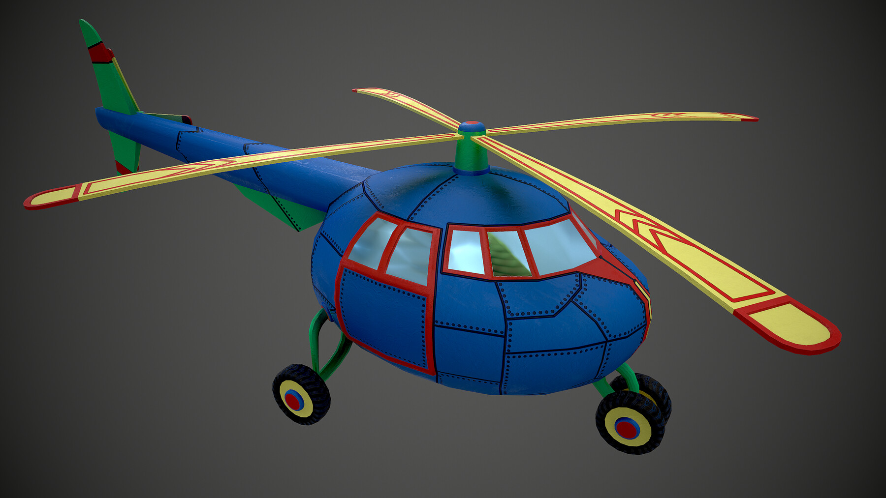 ArtStation - Stylized helicopter | Game Assets