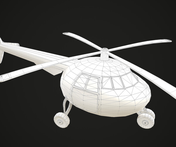 ArtStation - Stylized helicopter | Game Assets