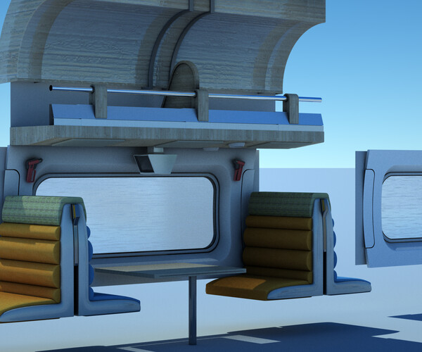 ArtStation - Train Carriage Assets | Game Assets