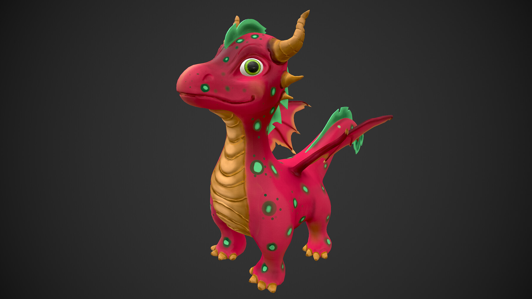 ArtStation - stylized dragon | Game Assets