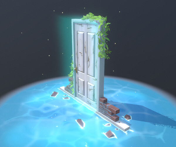 ArtStation - Fantasy Door | Game Assets