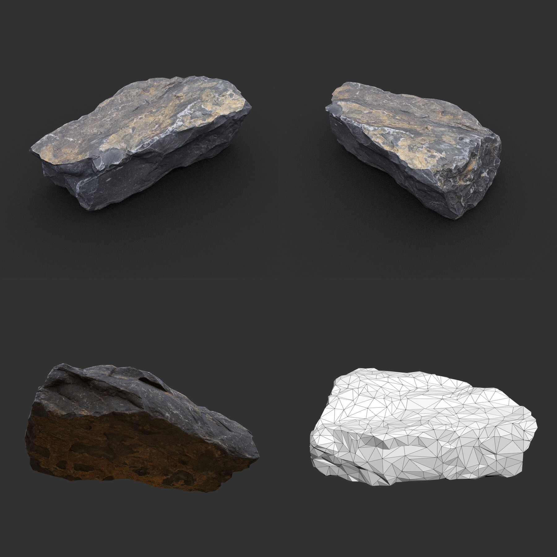 ArtStation - Gray Sharp Rock 220803 Photogrammetry - Ultra HD 16K ...