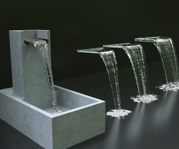 ArtStation - V-Drape Waterflow Collection | Game Assets