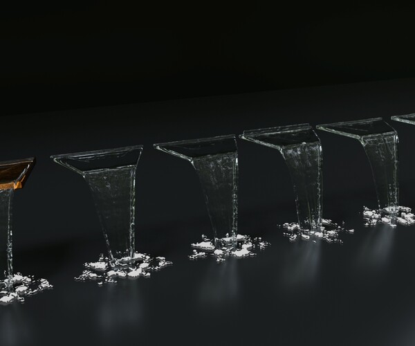 ArtStation - V-Drape Waterflow Collection | Game Assets