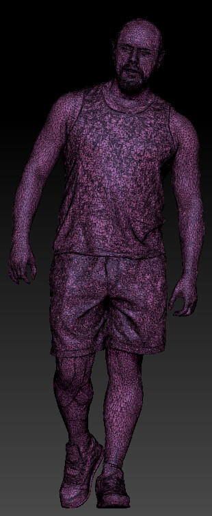 ArtStation - Bald athletic man walking 376 | Game Assets