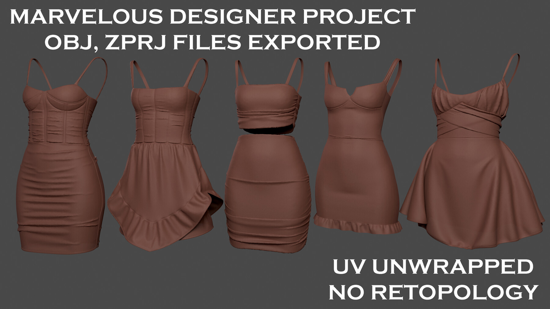 ArtStation - Women's Modern Mini Dresses | Resources