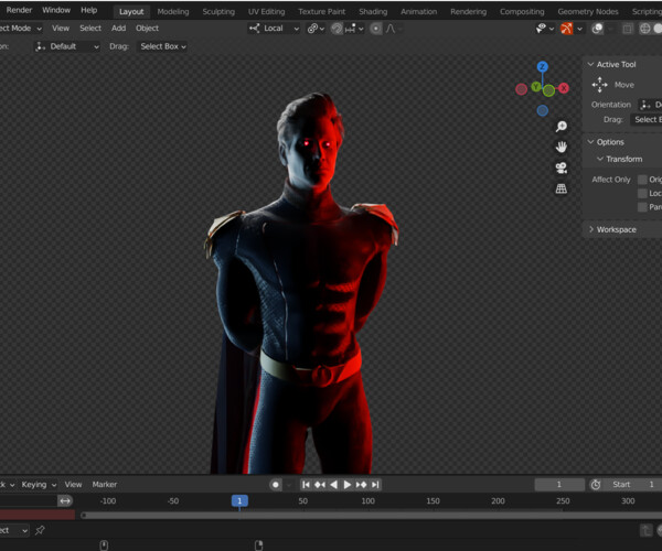 ArtStation - HOMELANDER (THE BOYS) 3D RIGGED CHARACTER | Resources