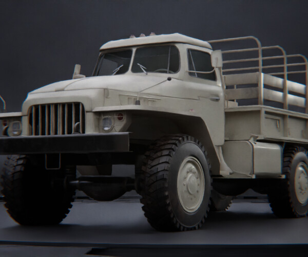 ArtStation - Soviet truck - Ural 375d | Resources