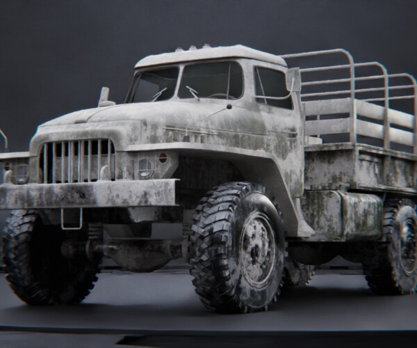 ArtStation - Soviet truck - Ural 375d | Resources