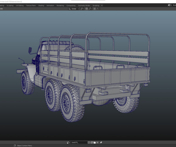 ArtStation - Soviet truck - Ural 375d | Resources