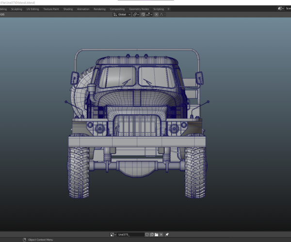 ArtStation - Soviet truck - Ural 375d | Resources