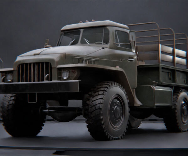 ArtStation - Soviet truck - Ural 375d | Resources