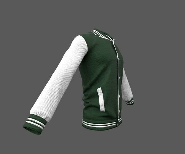 ArtStation - bamber jacket Marvelous designer + textures | Game Assets