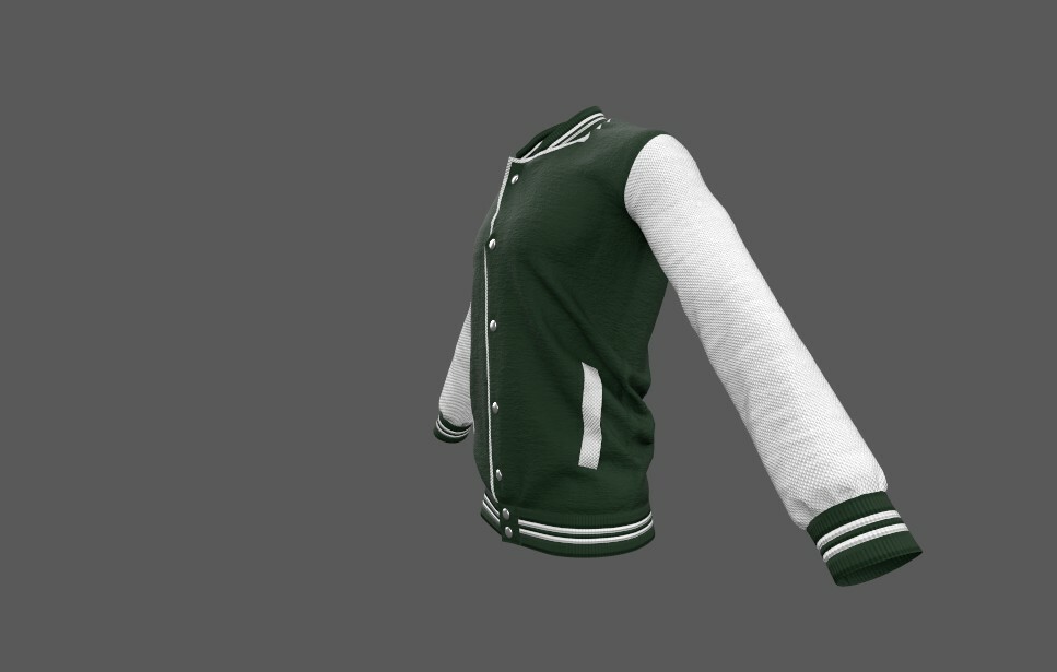 ArtStation - bamber jacket Marvelous designer + textures | Game Assets