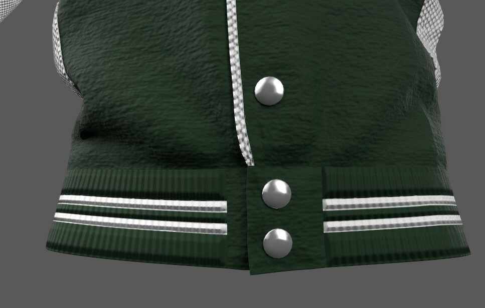 ArtStation - bamber jacket Marvelous designer + textures | Game Assets