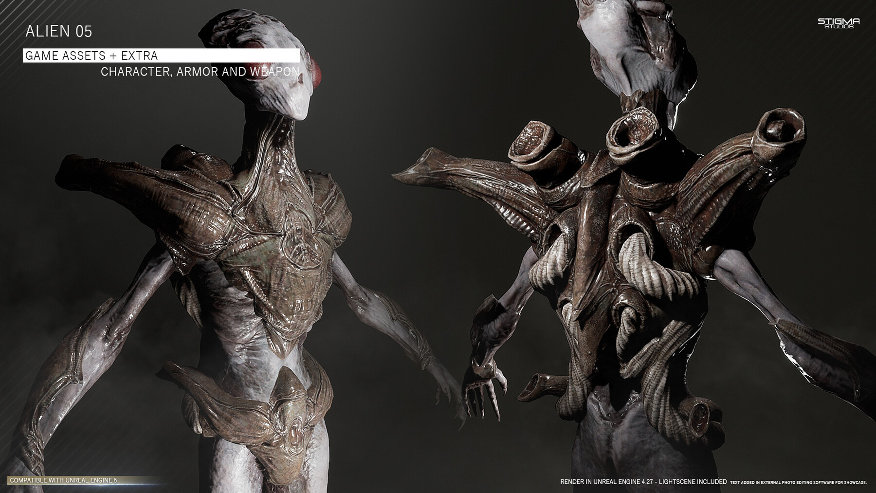 ArtStation - Alien 05 - Game Assets + Extra | Game Assets