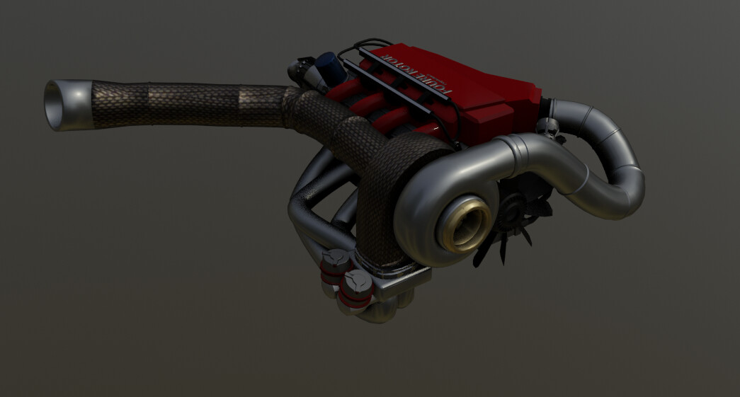 ArtStation - 4 Rotor Engine Highly Detailed | Game Assets