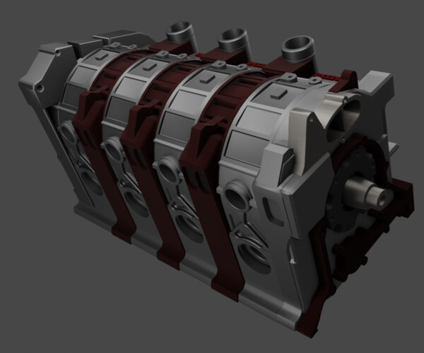ArtStation - 4 Rotor Engine Highly Detailed | Game Assets