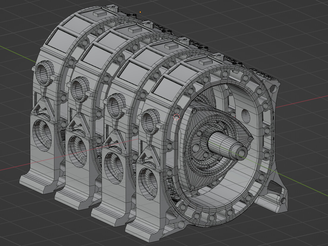 ArtStation - 4 Rotor Engine Highly Detailed | Game Assets