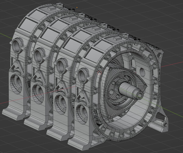 ArtStation - 4 Rotor Engine Highly Detailed | Game Assets