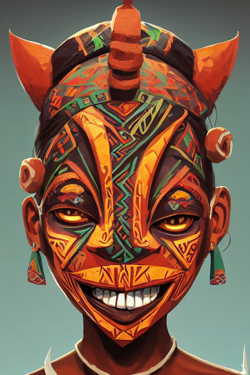 ArtStation - Afrika Forever Tribal Mask 2.4k png collection pack | Artworks