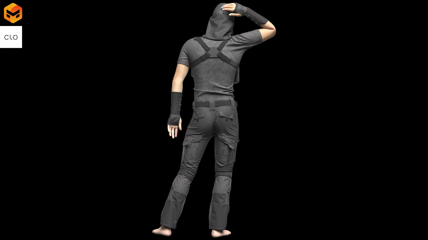 ArtStation - Male tactical outfit#1. Marvelous Designer, Clo 3D project ...