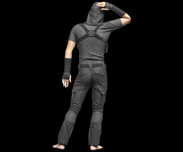 ArtStation - Male tactical outfit#1. Marvelous Designer, Clo 3D project ...