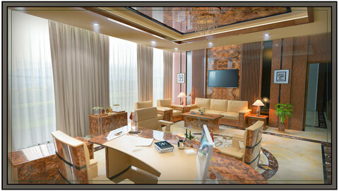 ArtStation - scene office design | Resources