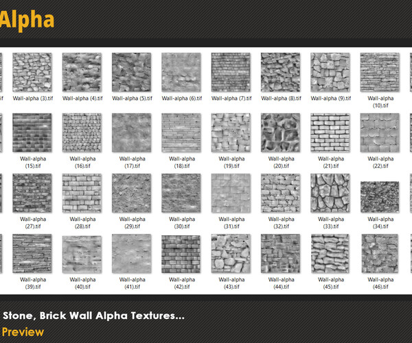 ArtStation - 66 Wall Apha vol.1 | Brushes