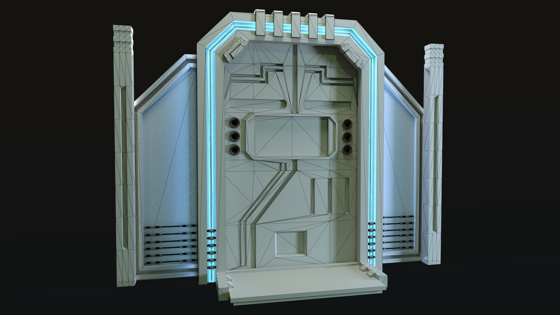 ArtStation - scifi door (doorways) 3D model | Game Assets