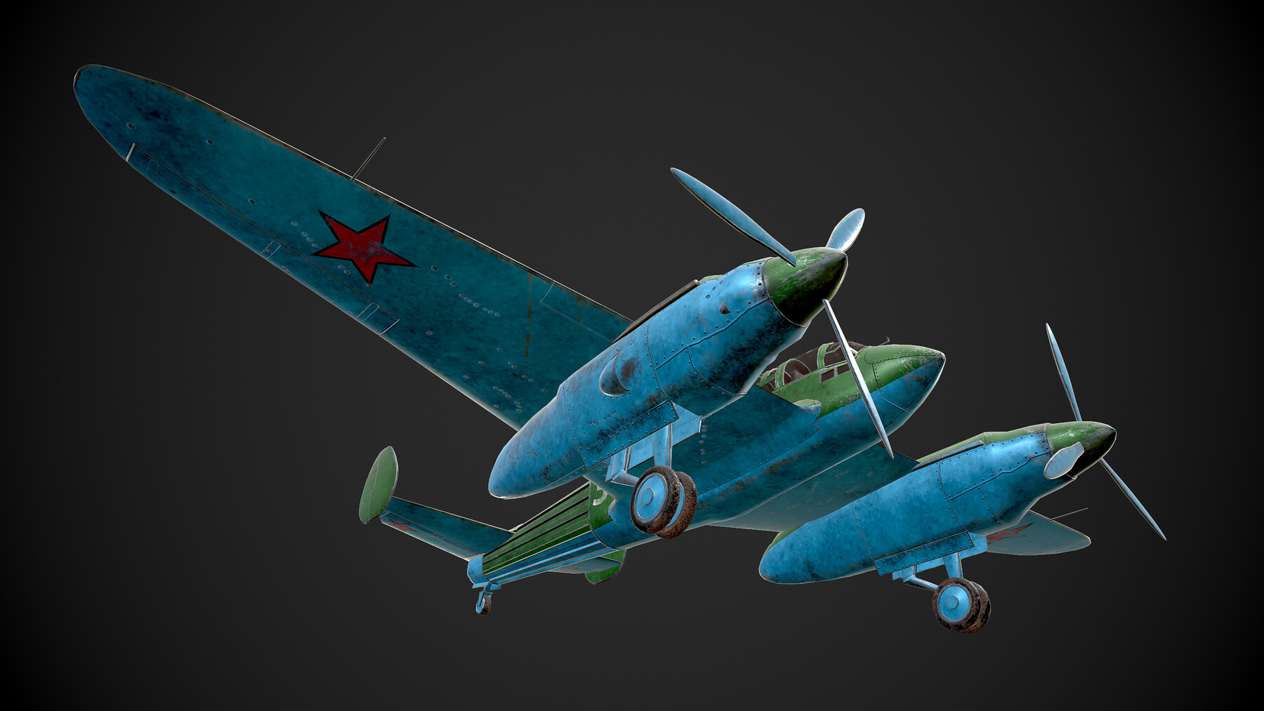 ArtStation - Airplane Yakovlev Yak-2 short range bomber | Game Assets