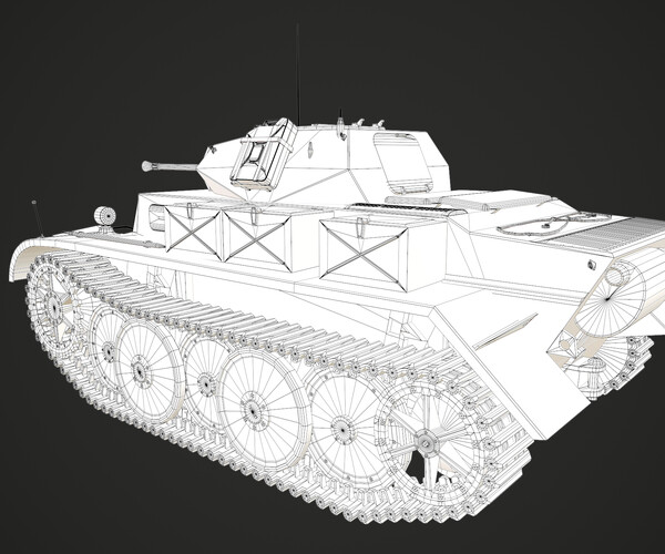 ArtStation - German reconnaissance panzer of the WW2 Luchs | Game Assets