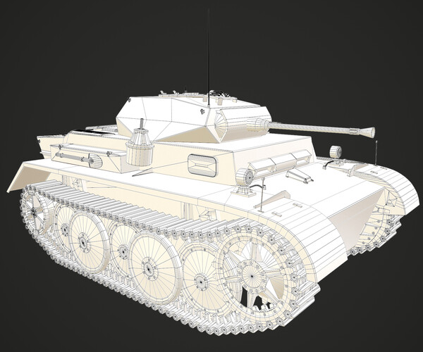 ArtStation - German reconnaissance panzer of the WW2 Luchs | Game Assets