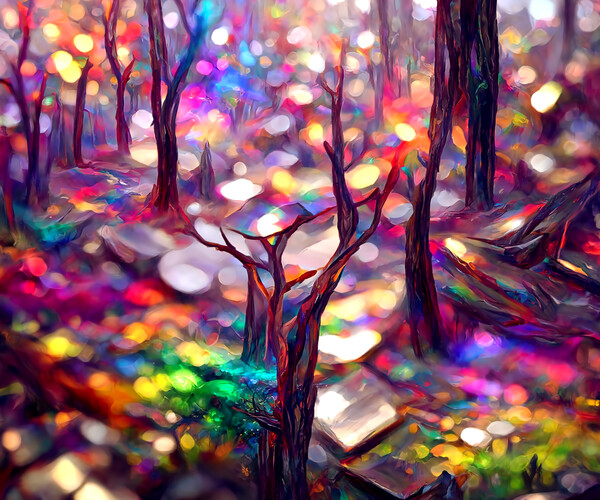 ArtStation - Forest of colored visions | Artworks