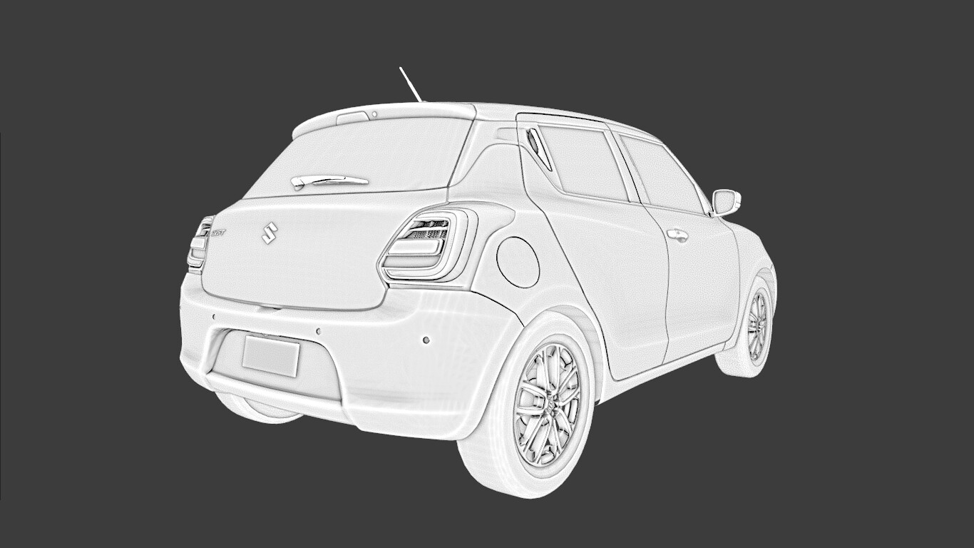 ArtStation - 6 IN 1 SUZUKI SWIFT 3D MODEL | Resources