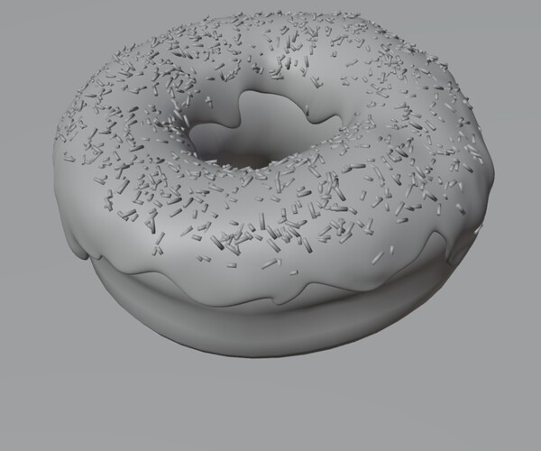 ArtStation - Vanilla Donut 3D Model - Material Only | Resources