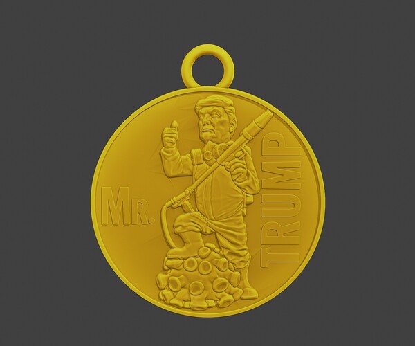 ArtStation - Donald trump Coin Biohazard | Resources