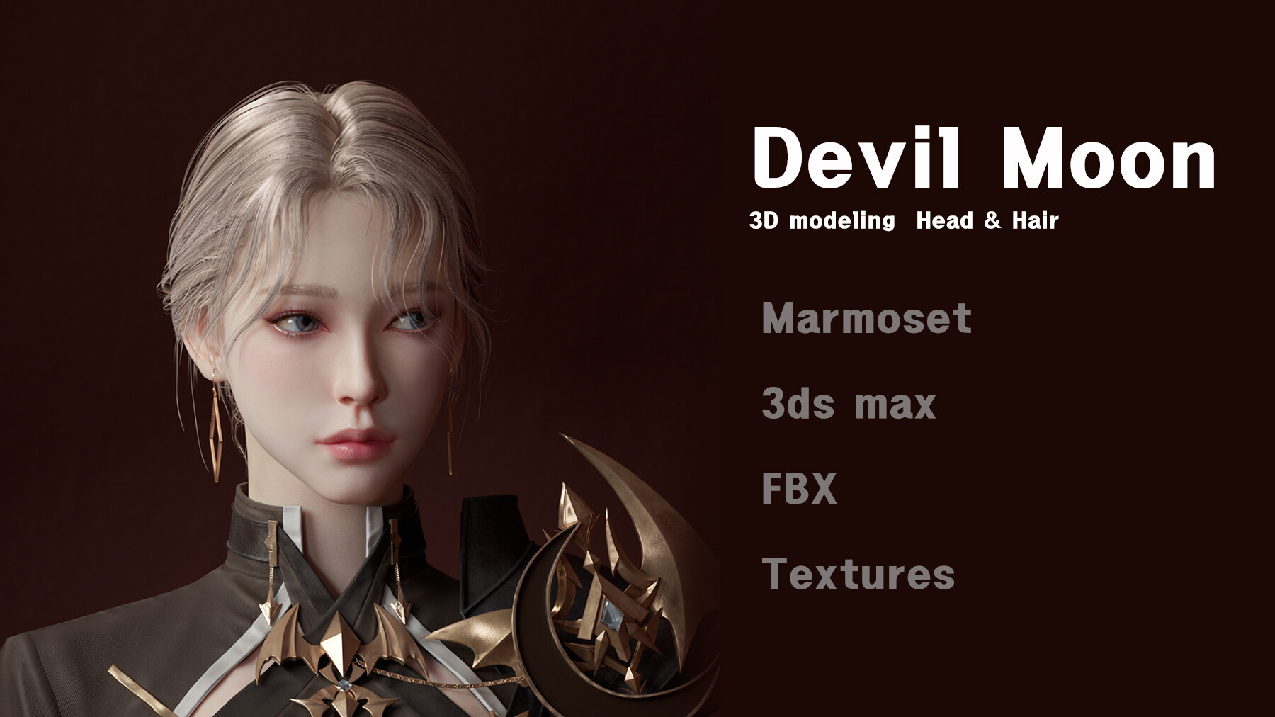 ArtStation - Devil Moon Female Head | Resources