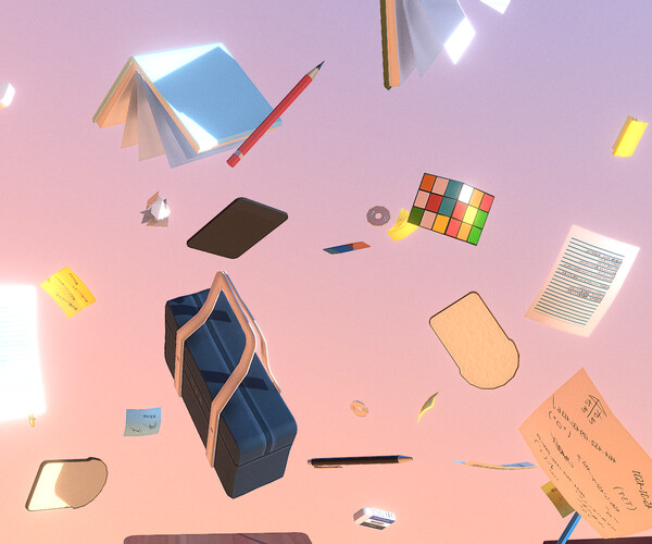 ArtStation - Chaotic Classroom | Game Assets