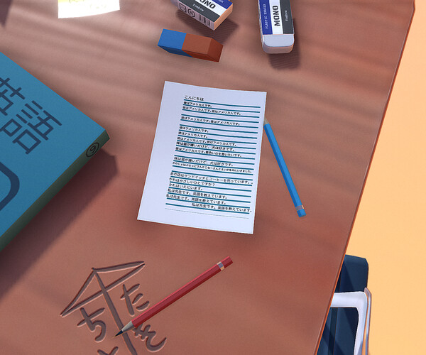 ArtStation - Anime Classroom | Game Assets