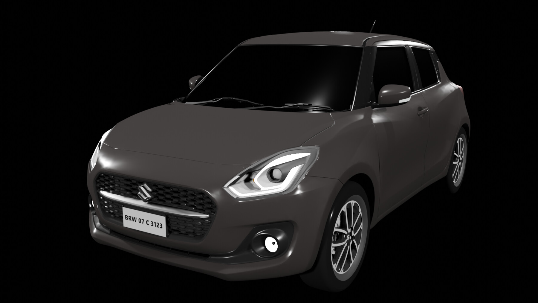 ArtStation - SUZUKI SWIFT BLACK 3D MODEL | Resources