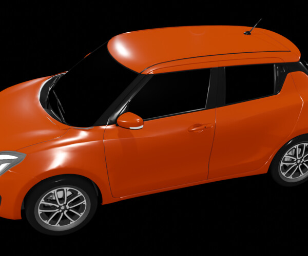 ArtStation - SUZUKI SWIFT BRIGHT ORANGE 3D MODEL | Game Assets