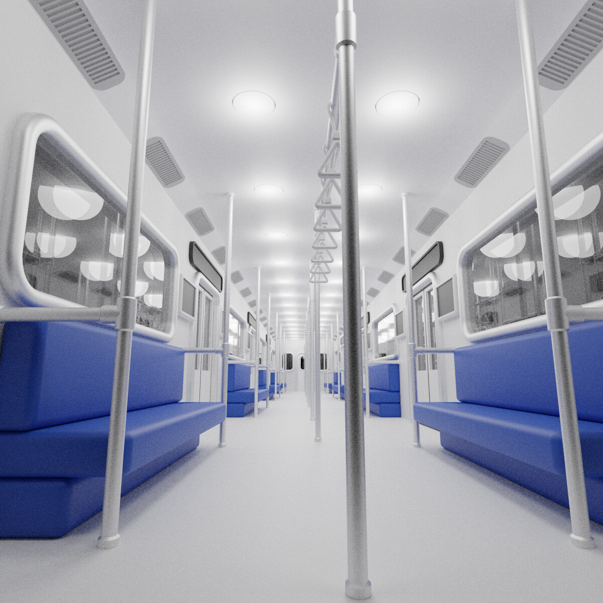 ArtStation - Cartoon Sci-Fi Subway Interior | Resources