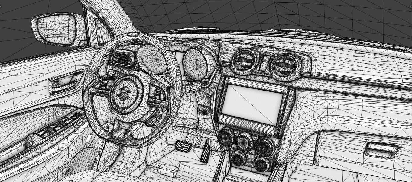 ArtStation - SUZUKI SWIFT BRIGHT ORANGE 3D MODEL | Game Assets