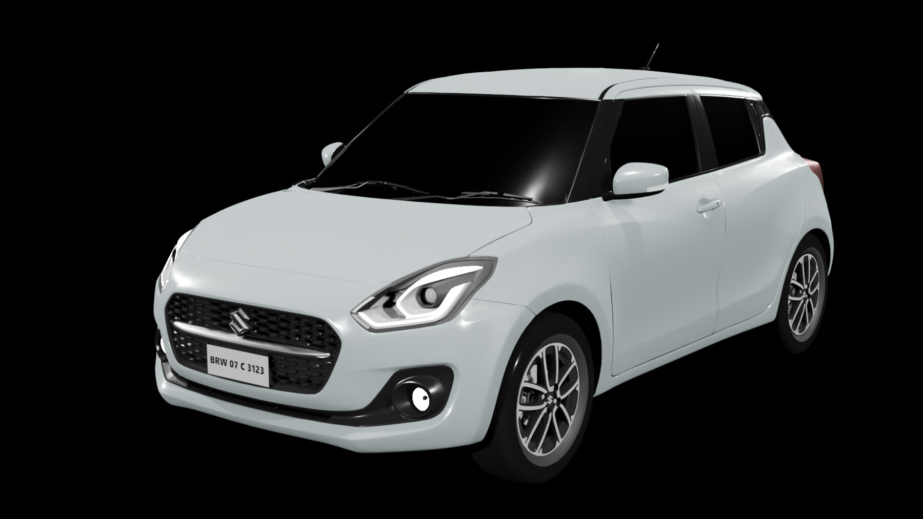 ArtStation - SUZUKI SWIFT SILKY SILVER 3D MODEL | Resources