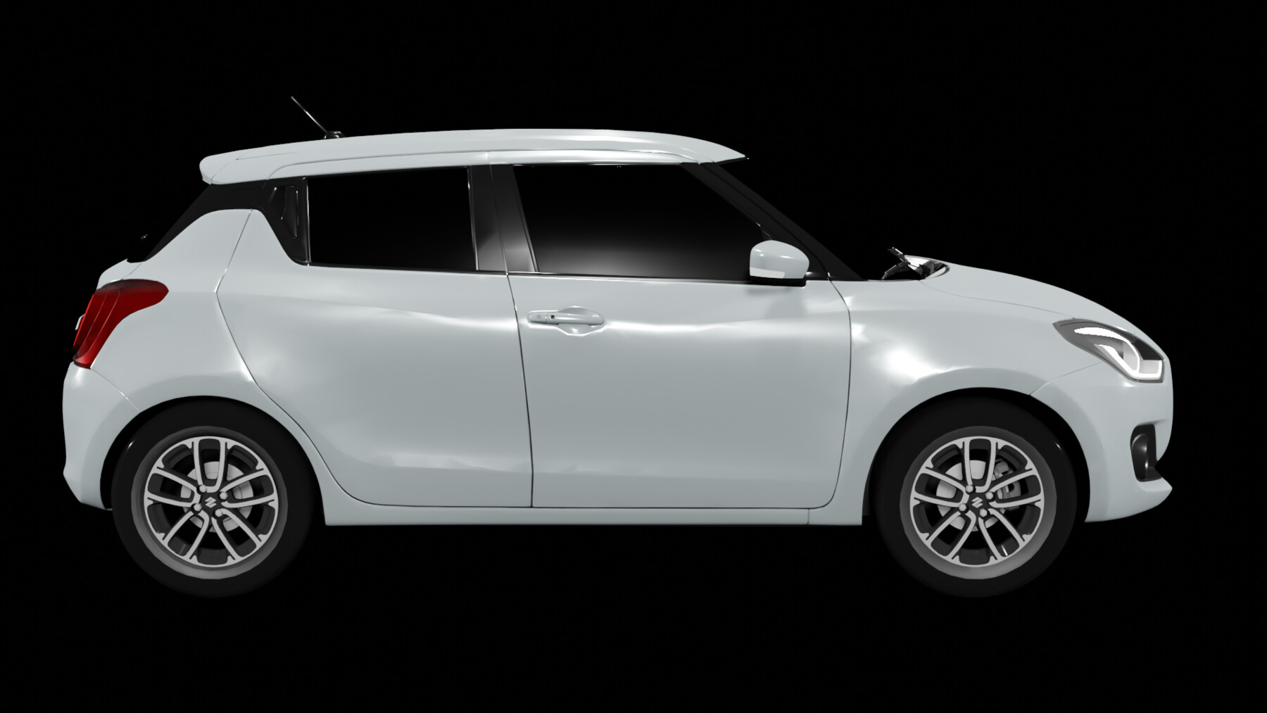 ArtStation - SUZUKI SWIFT SILKY SILVER 3D MODEL | Resources