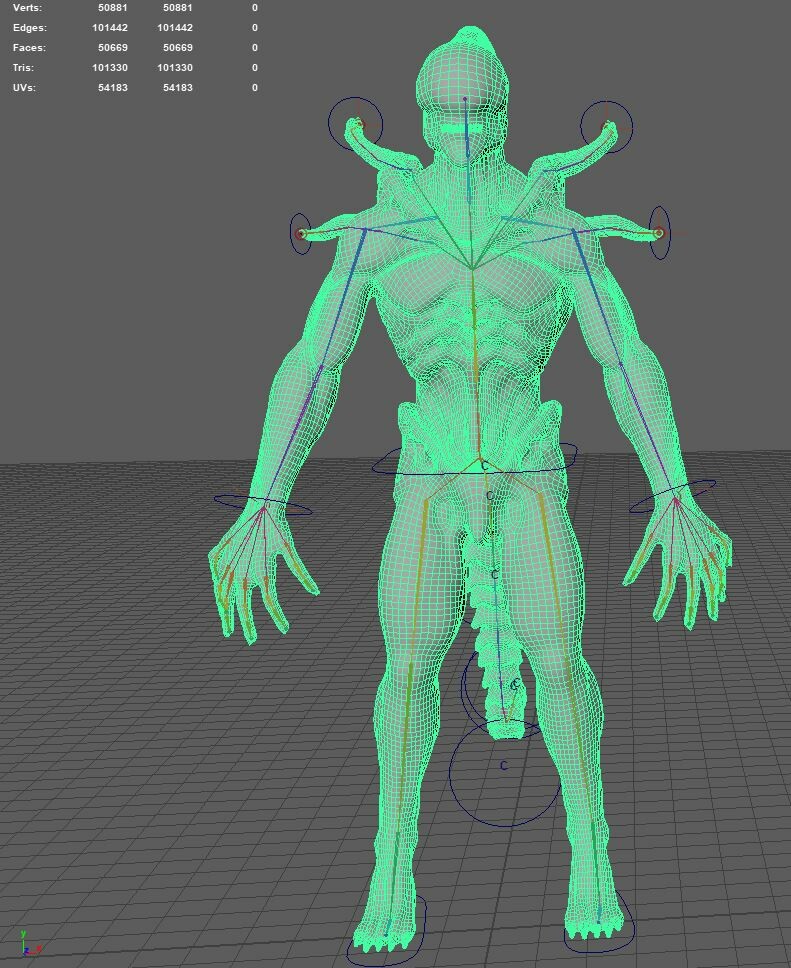 ArtStation - Rigged Alien Redesign | Resources