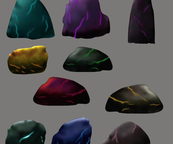 ArtStation - Basic Rock Set 1 | Game Assets